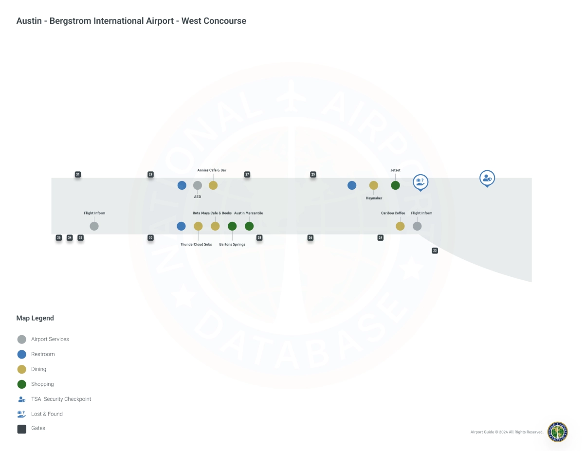Austin-Bergstrom Airport (AUS) | Maps