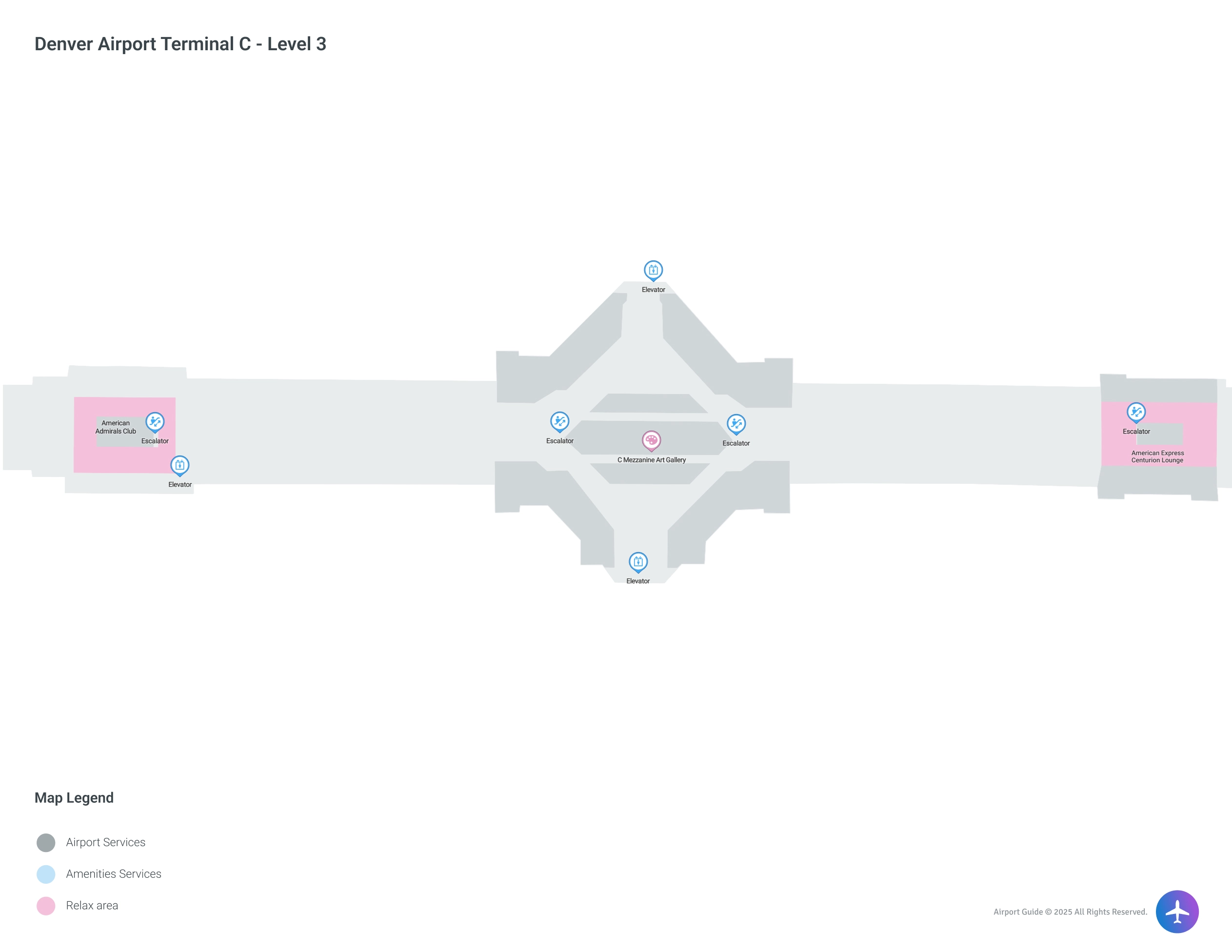Denver International Airport (DEN) | Terminal C | Level 3