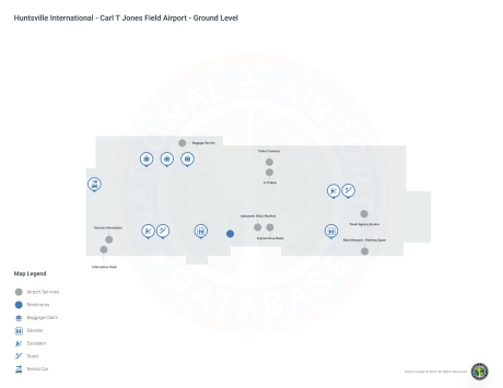 Huntsville Airport (HSV) | Terminal maps | Airport guide