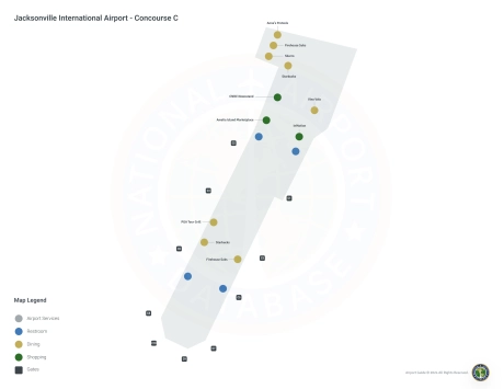 Jacksonville Airport (JAX) | Terminal maps | Airport guide