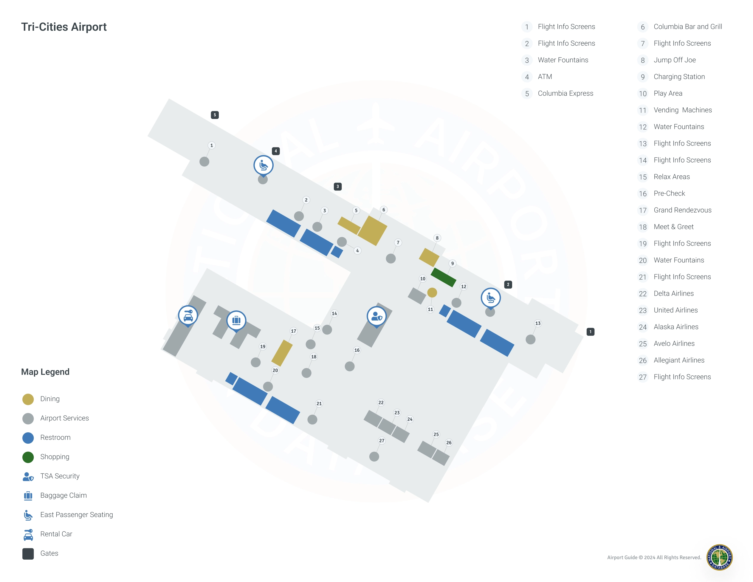 Tri-Cities Airport Pasco (PSC) | Terminal 1